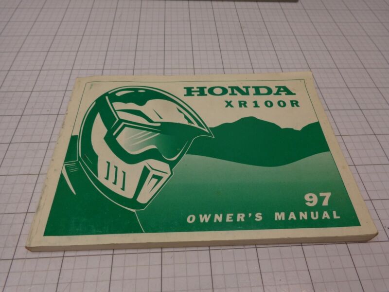 OEM Honda Owners Manual 1997 97 XR100R XR 100 R XR100 00X31-KN4-7200 ...