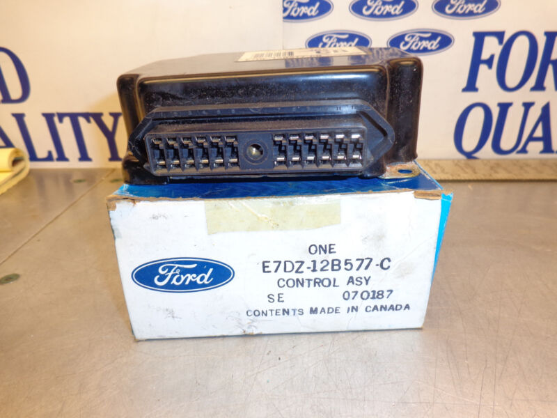 FORD OEM NOS E7DZ-12B577-C PCM Powertrain Control Module Computer Brai ...