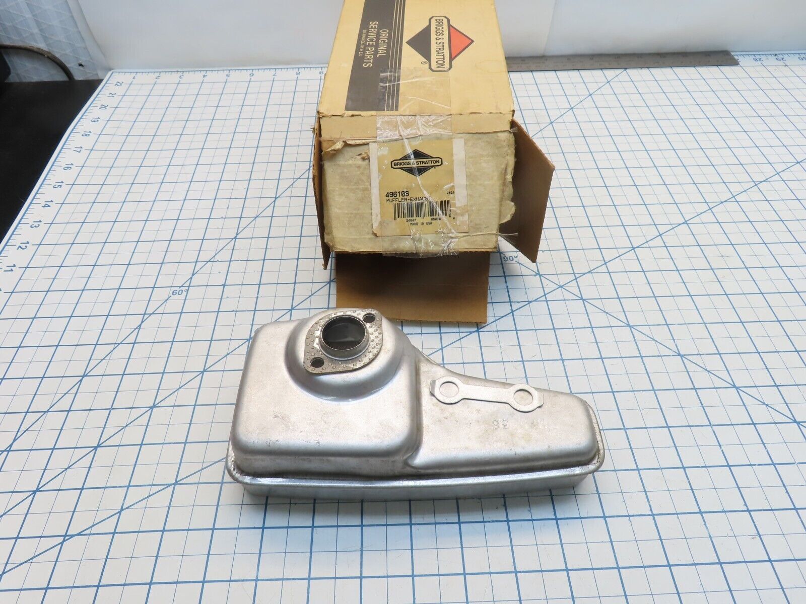 Briggs & Stratton 496106 Exhaust Muffler No Bolts Ugly Box – Cottonwood ...