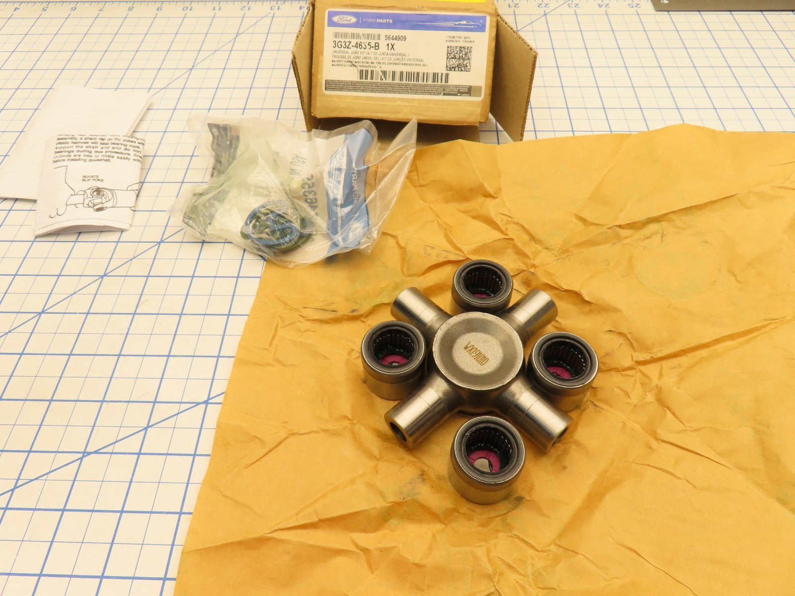 Ford 3G3Z-4635-B Universal Joint U-Joint Cross Bearing – Cottonwood ...