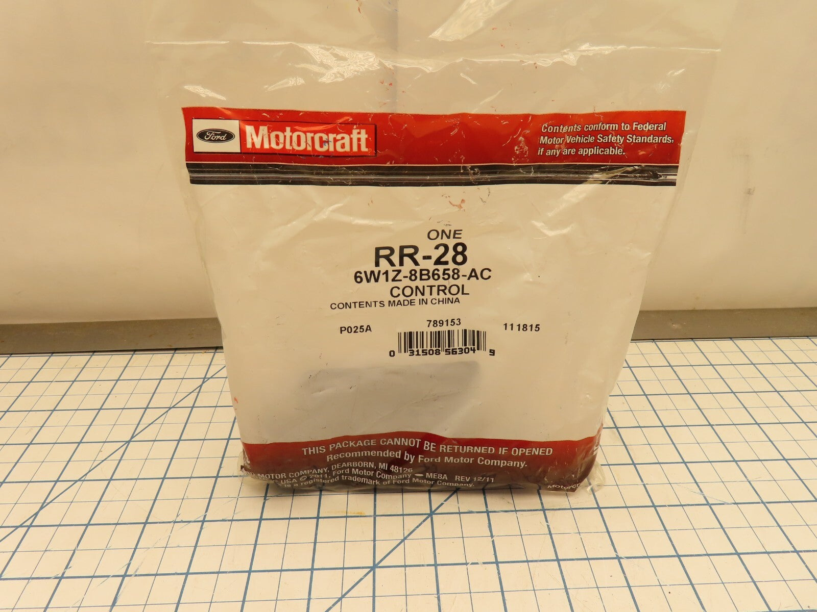 Ford 6W1Z-8B658-AC Control Engine Cooling Fan Relay RR-28 Factory Seal ...