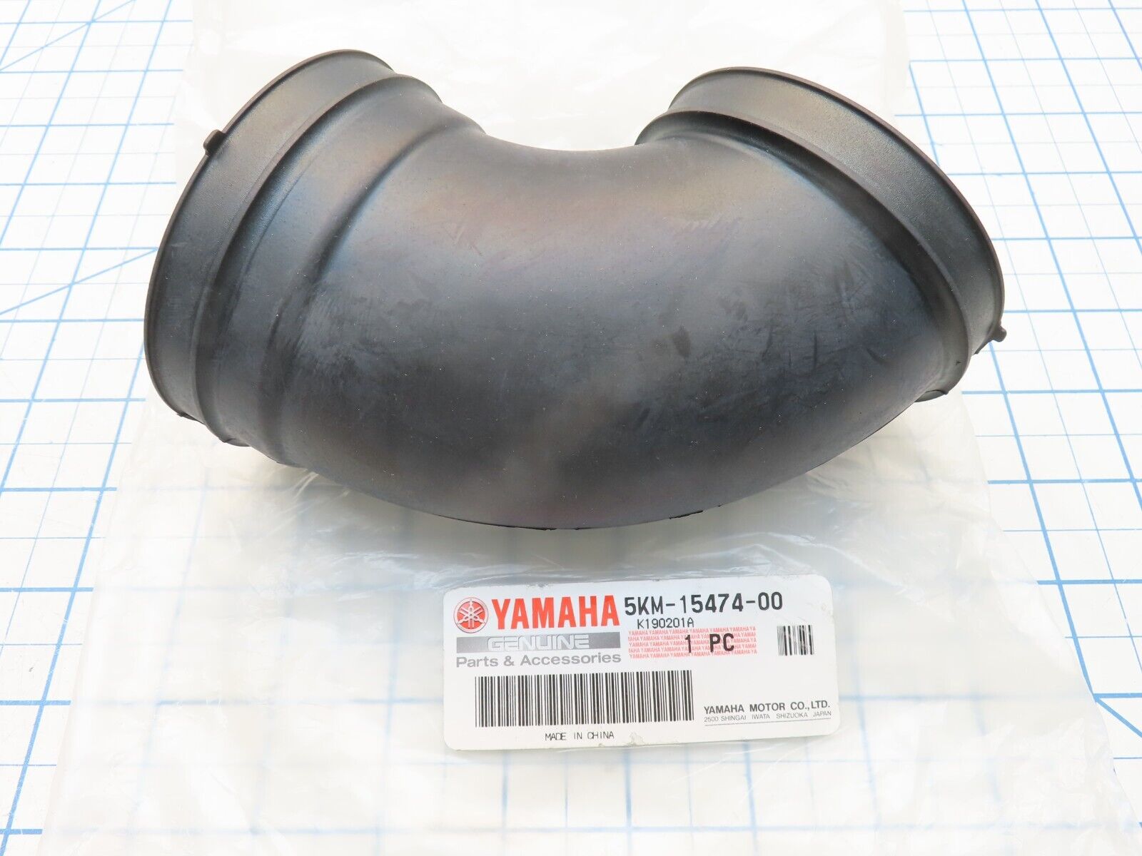 Yamaha 5KM-15474-00 Air Duct Seal Elbow Tube – Cottonwood Surplus Sales