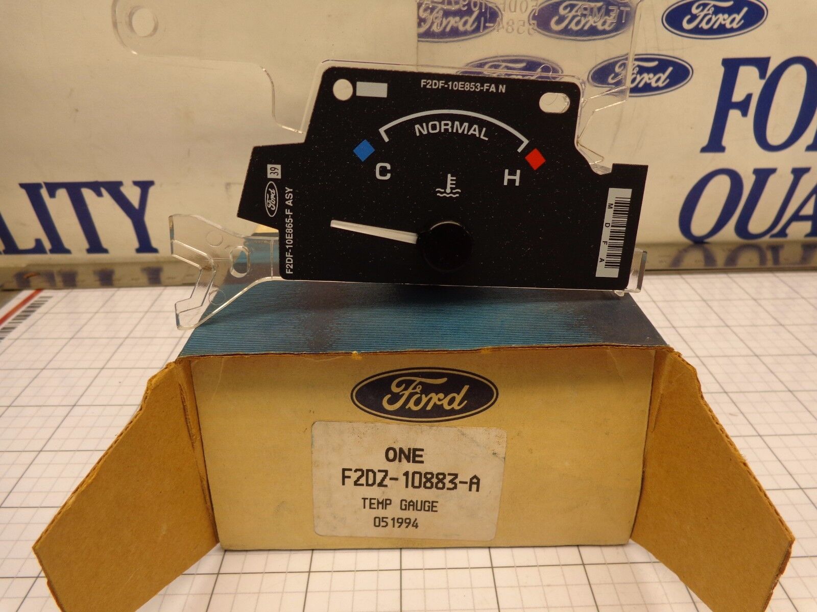 FORD OEM NOS F2DZ-10883-A Temperature Gauge Many 92-95 Taurus Sable No ...