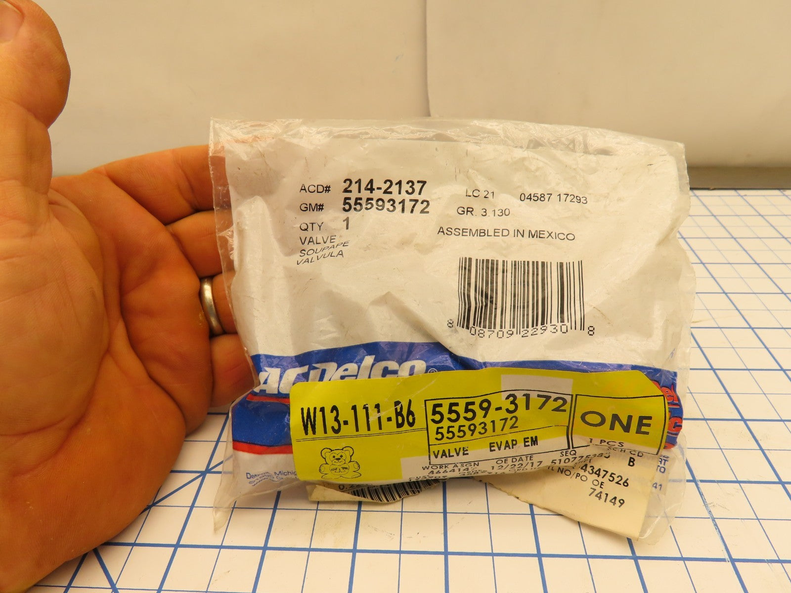 GM 55593172 EVAP Vapor Canister Purge Valve Solenoid 214-2137 Factory ...