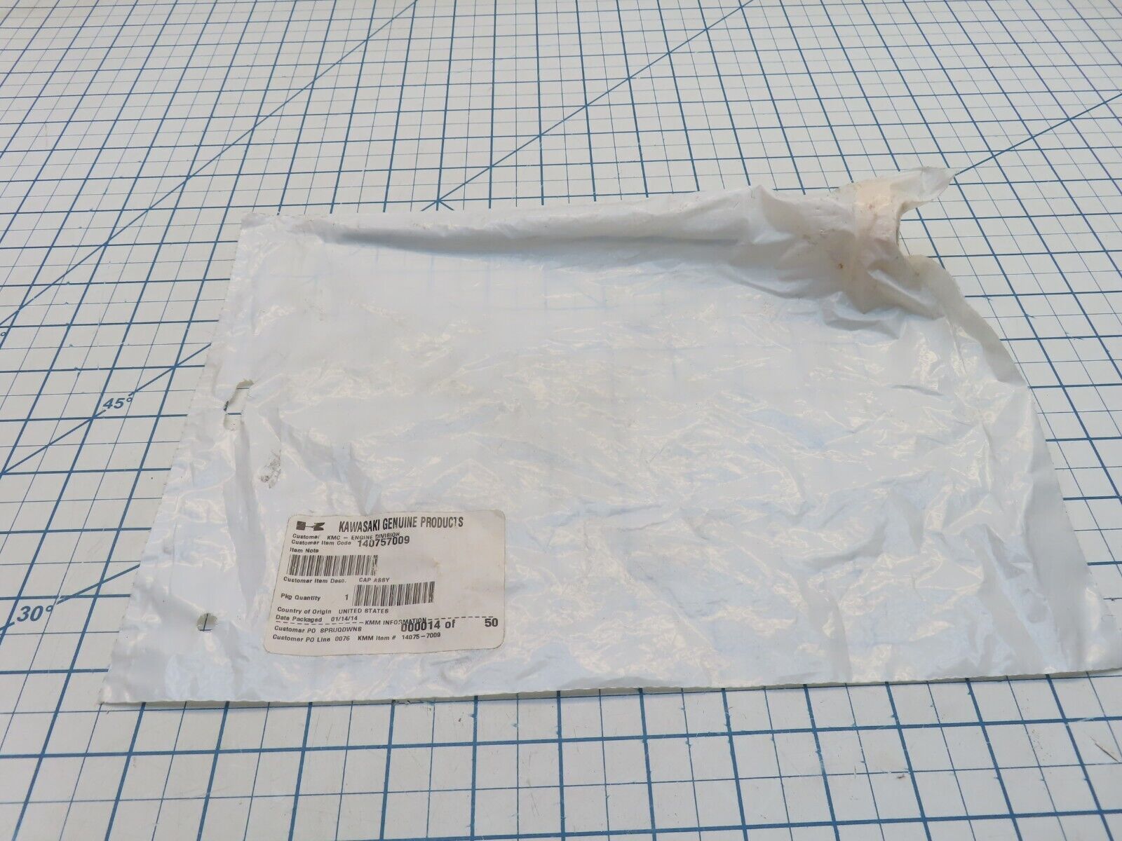 Kawasaki 14075-7009 Oil Cap and Dipstick Assembly Factory Sealed ...
