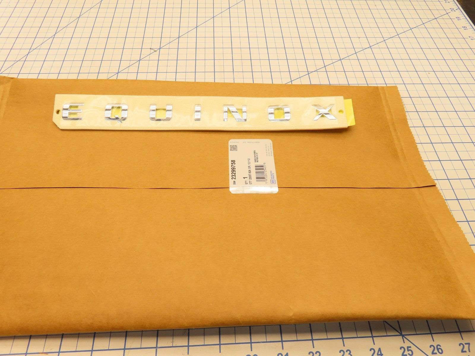 GM 23299758 Emblem Name Plate for Door EQUINOX Chrome – Cottonwood ...