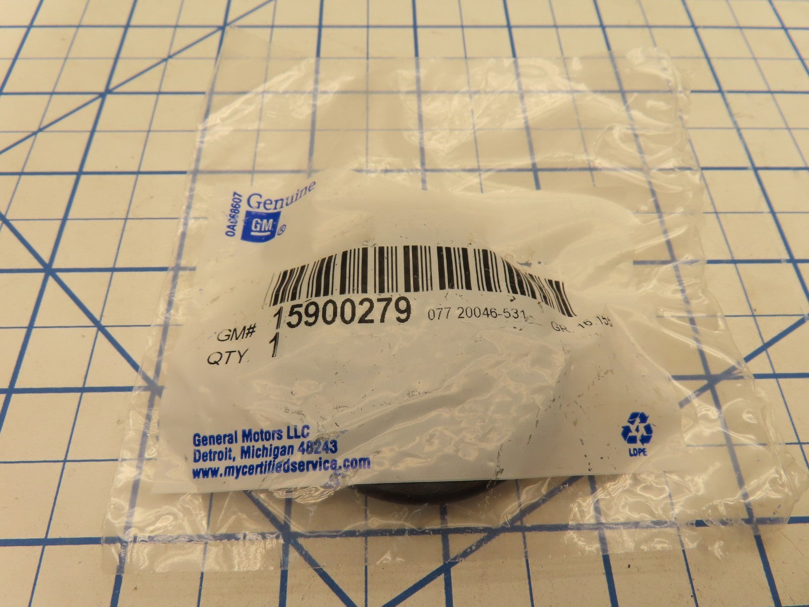 GM 15900279 Cap Cover for Armrest Stop Bolt Black Factory Sealed ...