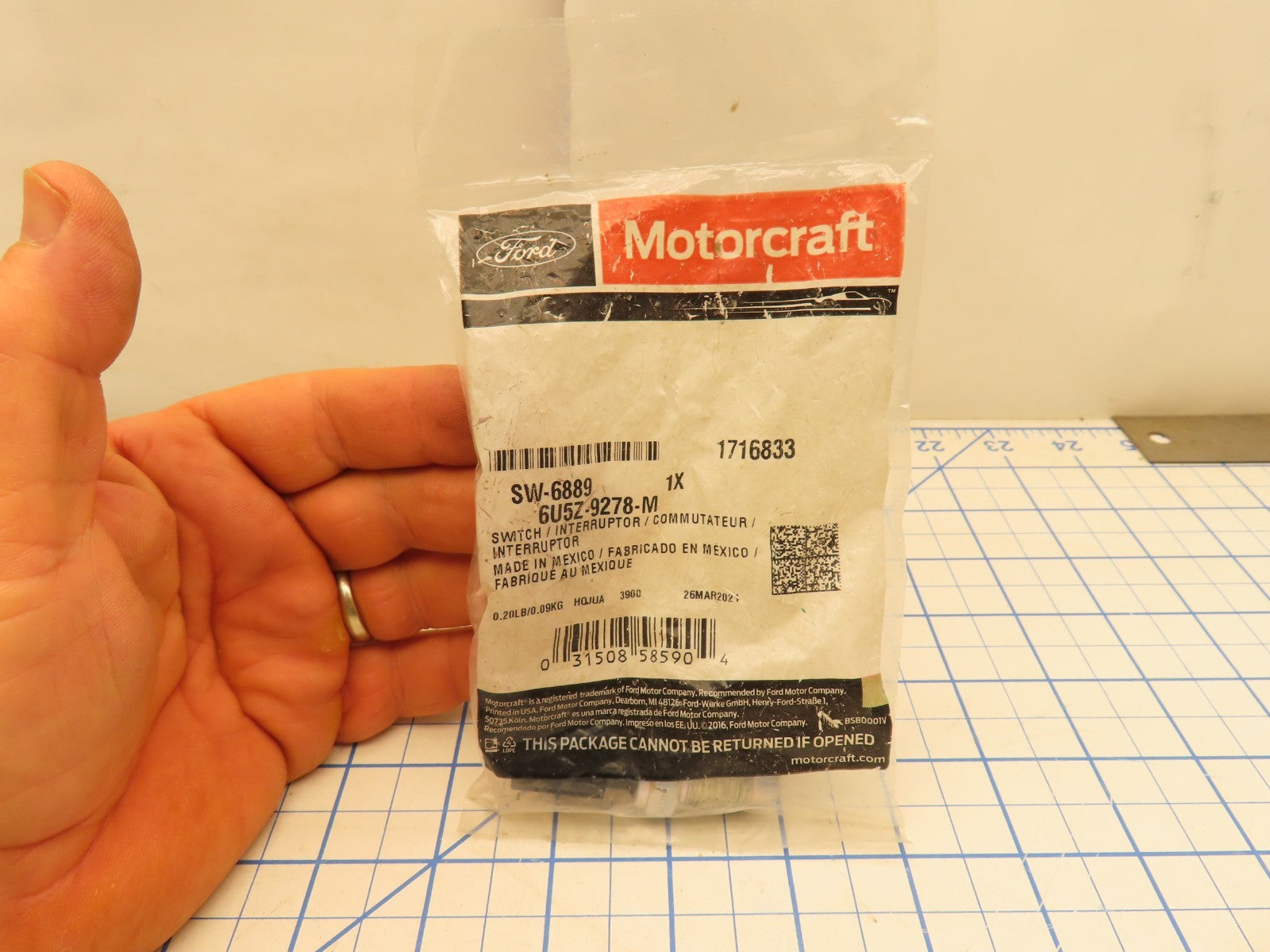 Ford 6U5Z-9278-M Oil Pressure Switch SW-6889 Factory Sealed ...