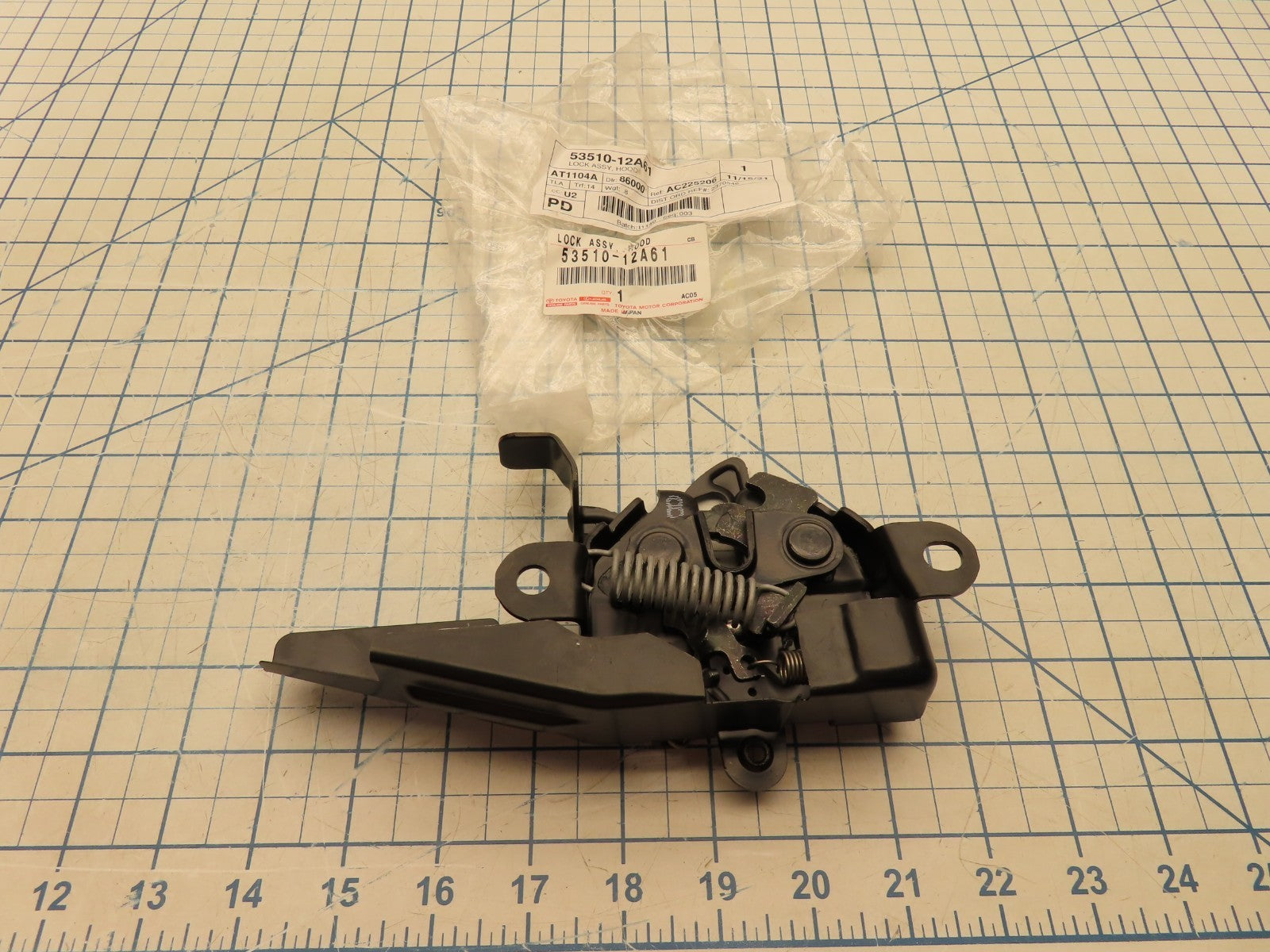 Toyota 53510-12A61 Hood Latch Lock Assembly – Cottonwood Surplus Sales