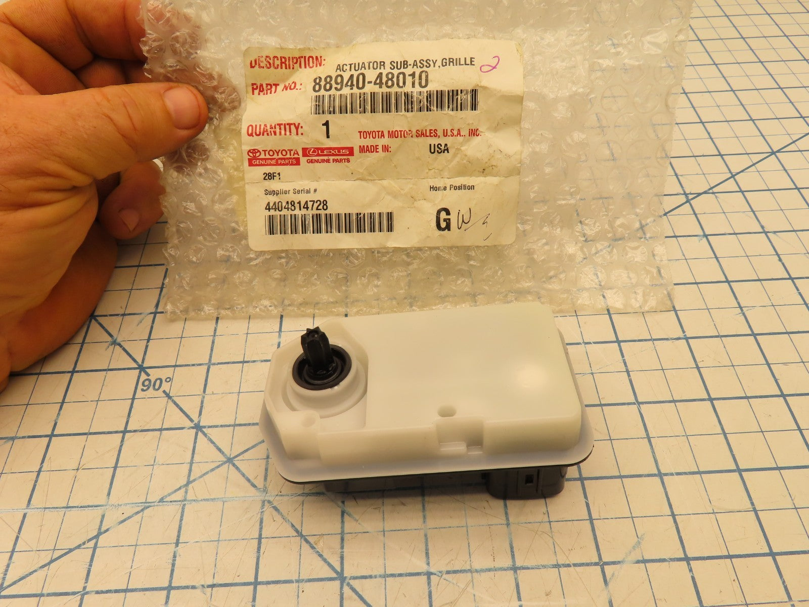 Toyota 88940-48010 Actuator Motor for Air Deflector Shutter – Cottonwood Surplus Sales