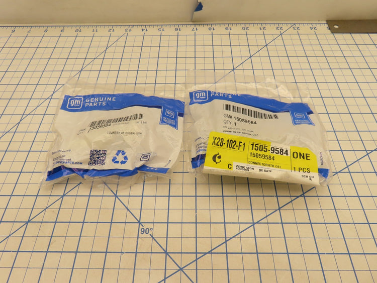 GM 15059584 Heater Hose Connector Factory Sealed 2 Pack General Motors ...