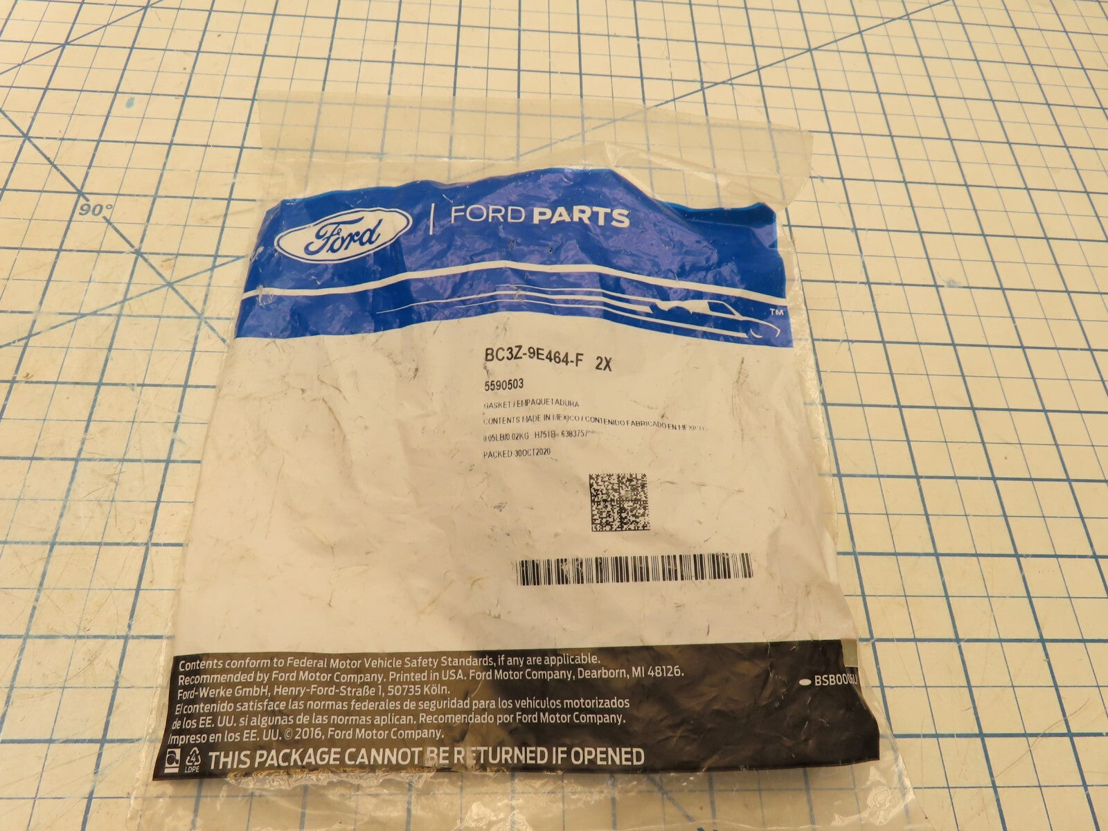 Ford BC3Z-9E464-F Convertor Tube Gasket 2 Pack Factory Sealed ...