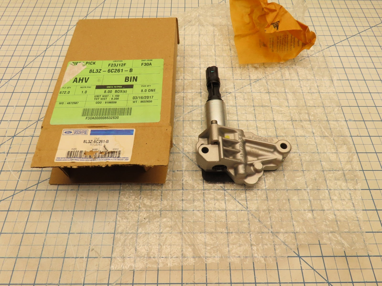 Ford 8L3Z-6C261-B Housing Variable Valve Timing Solenoid Assembly VVT ...