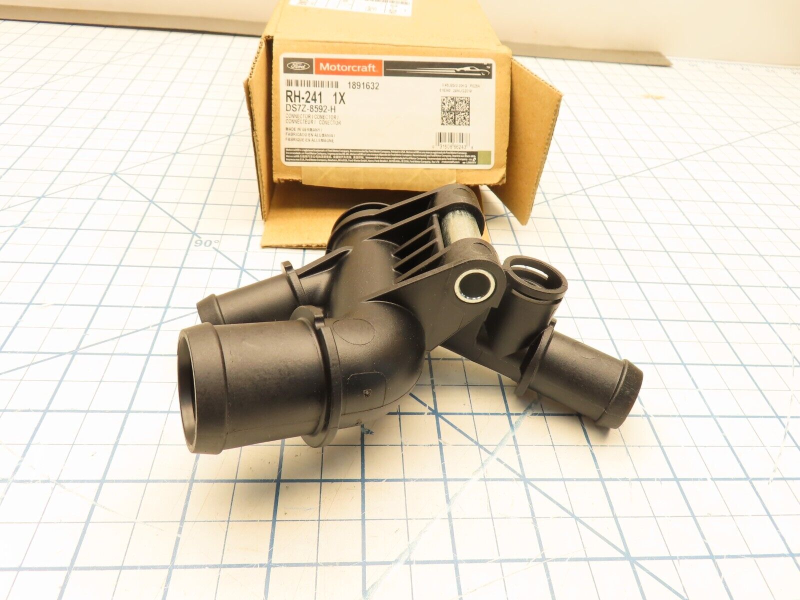 Ford DS7Z-8592-H Coolant Water Outlet Connector RH-241 – Cottonwood ...