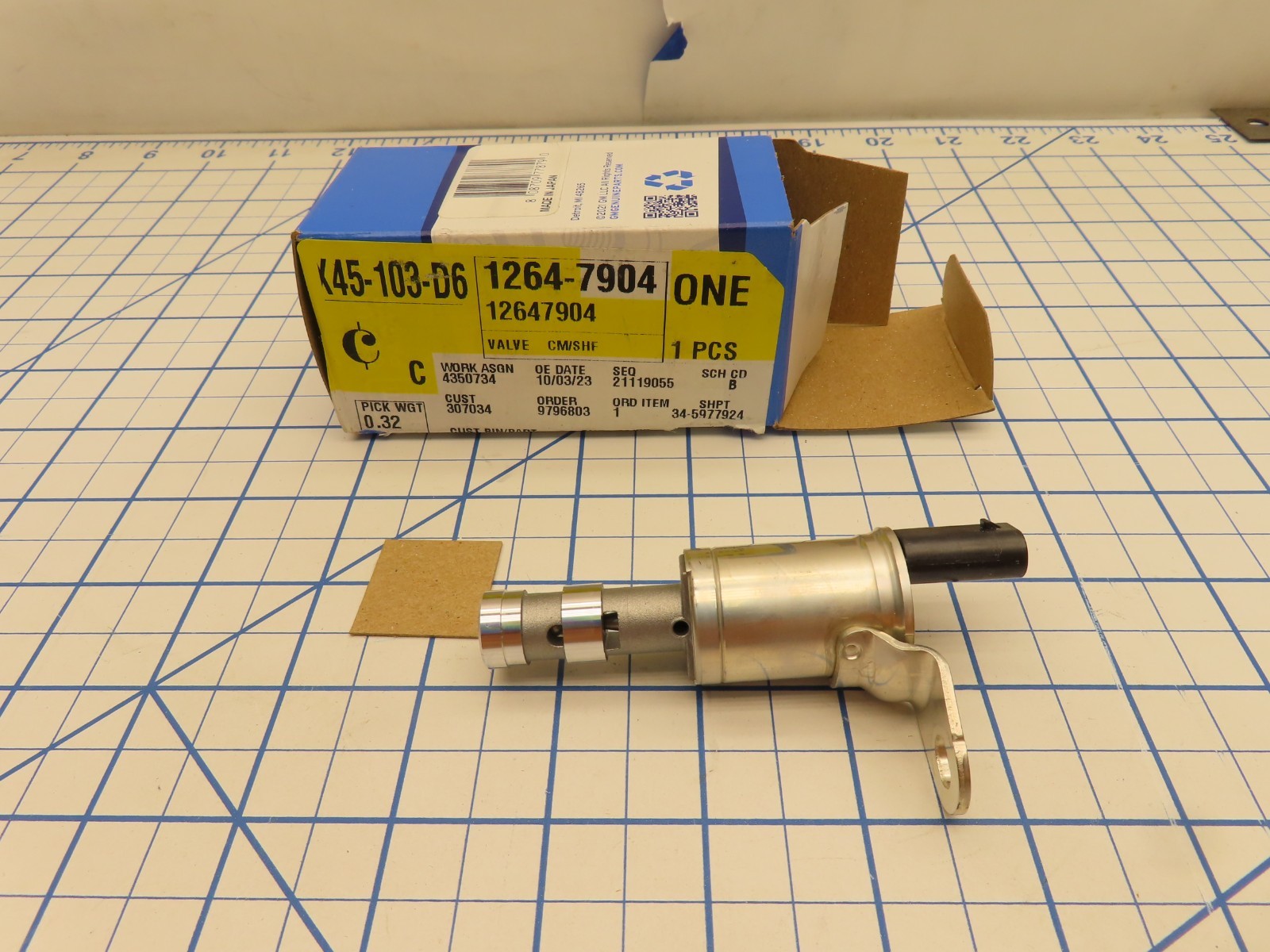 GM 12647904 Variable Valve Position Solenoid VVT General Motors ...