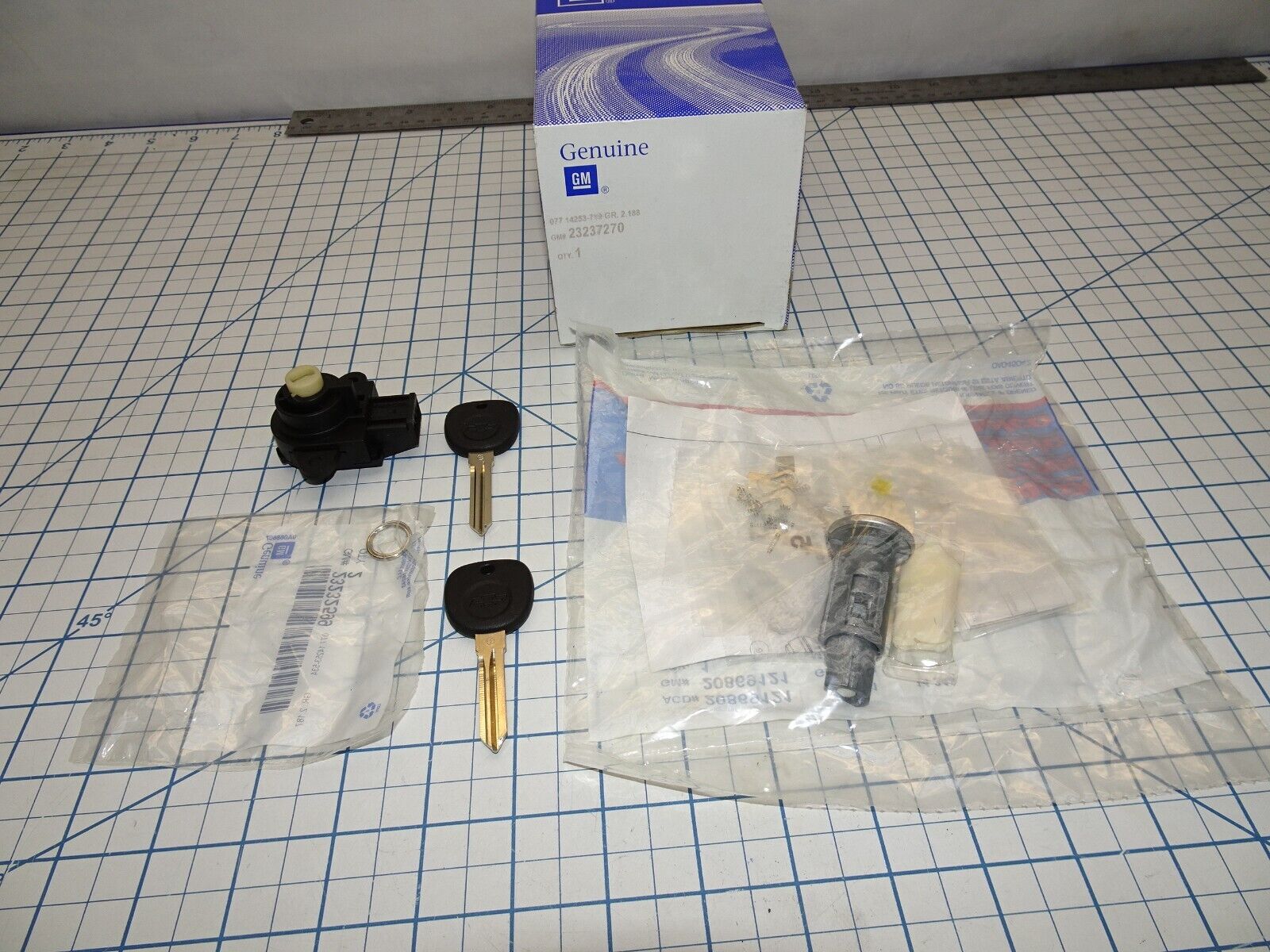 GM 23237270 Ignition Switch Cylinder Kit 2 Blank Keys General Motors ...