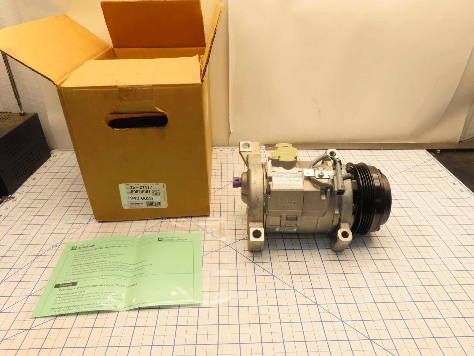 GM 89024907 Air Conditioner A/C Compressor 15-21177 19436025 General M ...