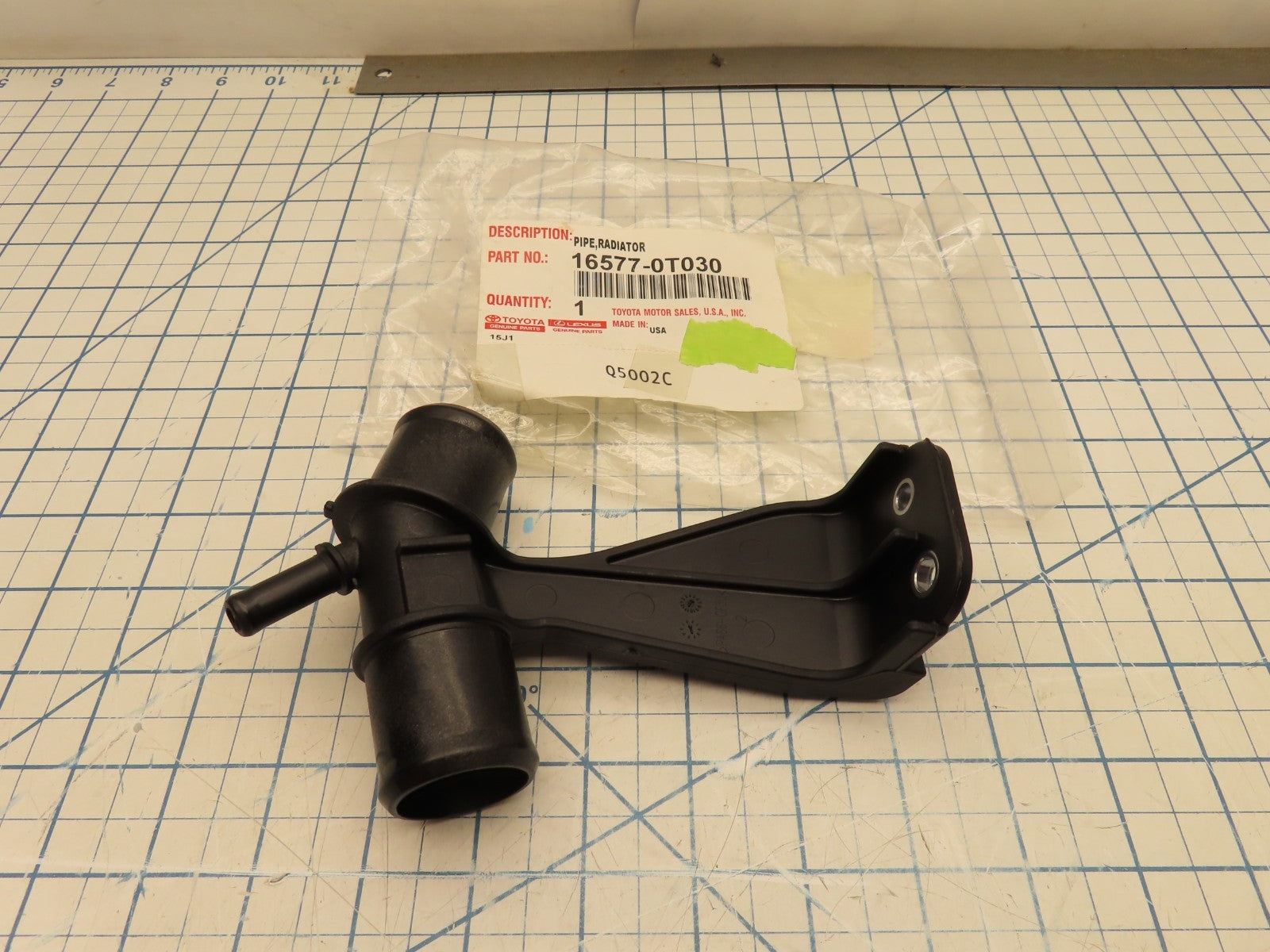 Toyota 16577-0T030 Coolant Water Pipe Connector – Cottonwood Surplus Sales