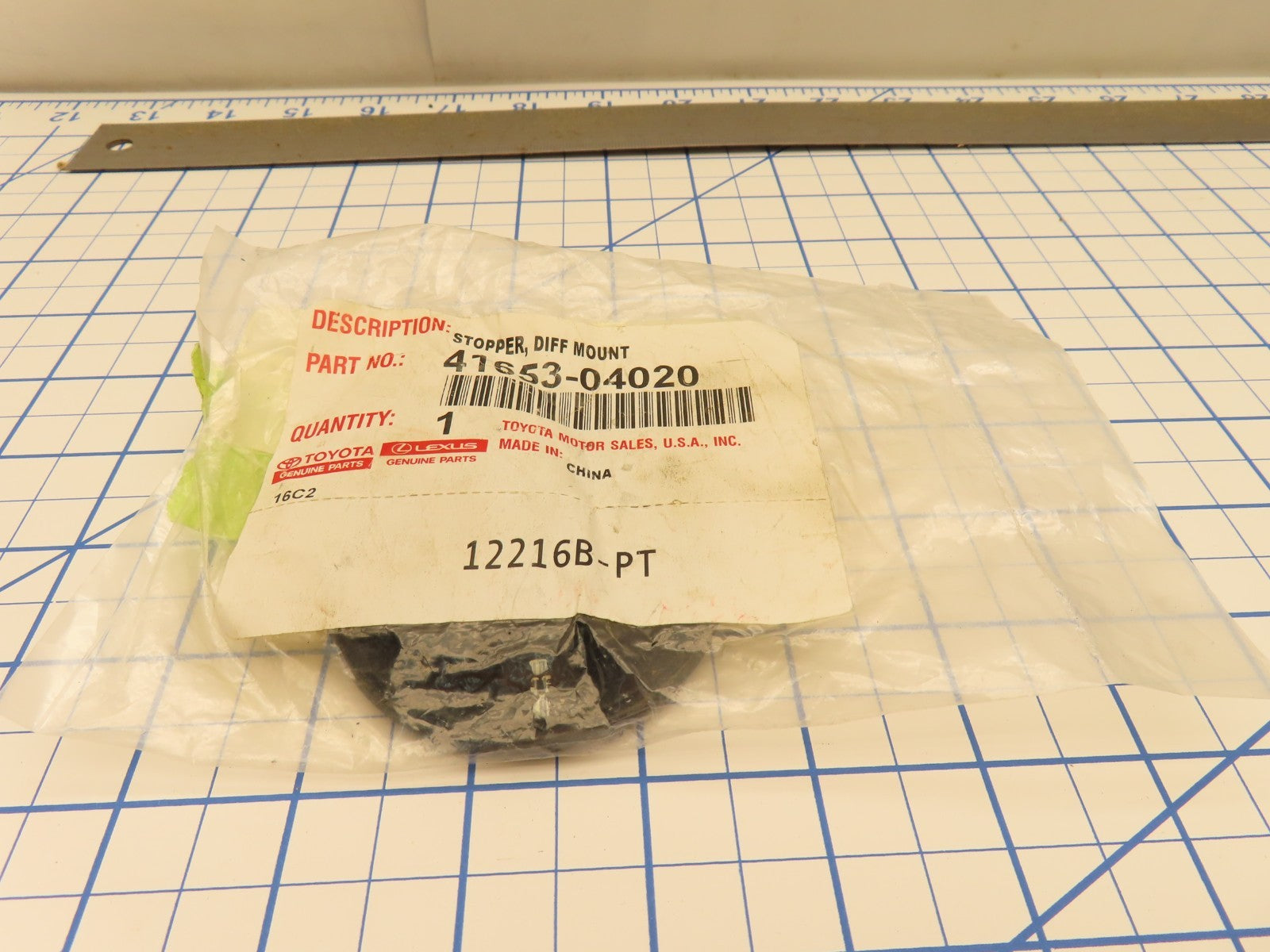 Toyota 41653-04020 Upper Differential Stopper Mount Factory Sealed ...