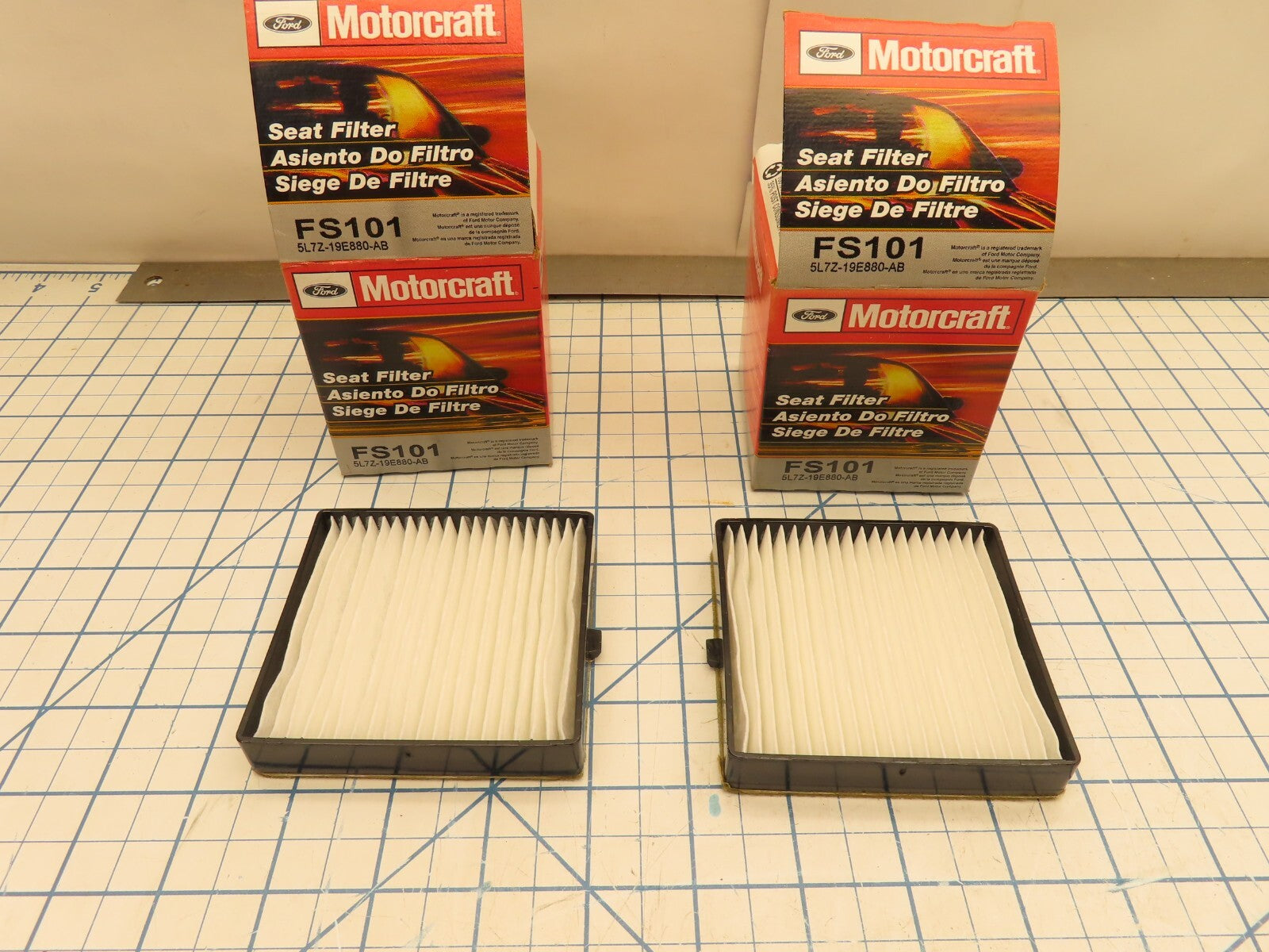 Ford 5L7Z-19E880-AB Ventilated Seat Filter Element FS-101 2 Pack ...