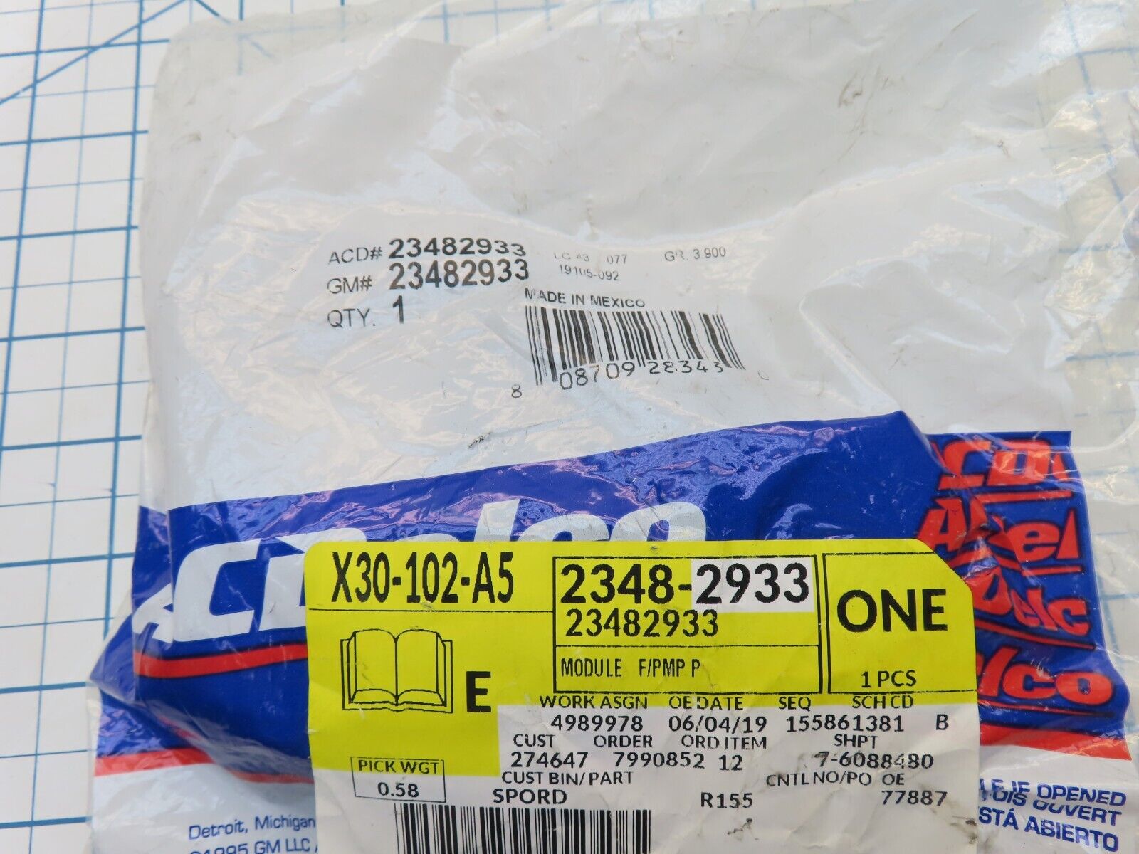 GM 23482933 Fuel Pump Control Module Factory Sealed General Motors ...