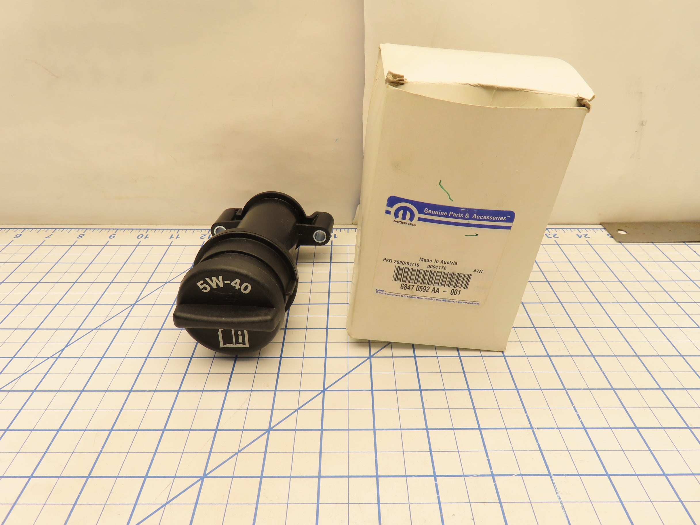Mopar 68470592AA Oil Filler Neck and Cap 5W-40 – Cottonwood Surplus Sales